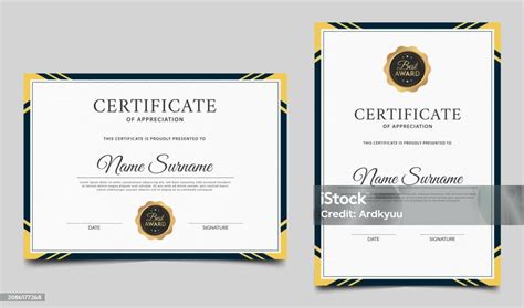 우아한 수료증 템플릿입니다 디플로마 상 테두리 디자인 벡터 0명에 대한 스톡 벡터 아트 및 기타 이미지 0명 A4 용지