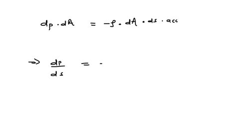 Video Solutionwhat Pressure Gradient Along The Streamline D P D S