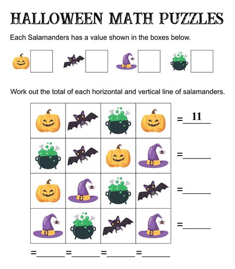 Printable Halloween Logic Puzzles Printable Jd