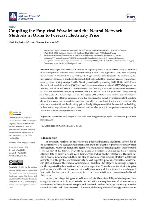 Pdf Coupling The Empirical Wavelet And The Neural Network Methods In