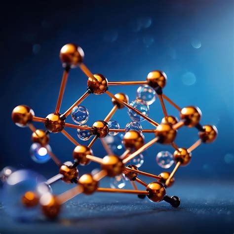 Premium Photo Model Of Molecular Structure Chemistry Representation