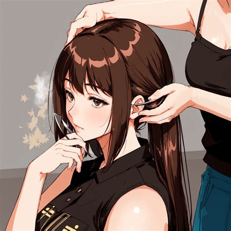Anime Girls Haircutting Party 3 By Hairartai On Deviantart