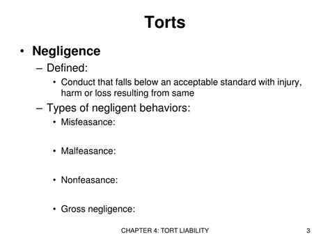 Ppt Chapter 4 Tort Liability Powerpoint Presentation Free Download Id5658476