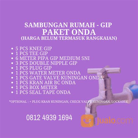 Sambungan Rumah Atau Sr Gip Paket Onda Di Kota Bogor Jawa Barat