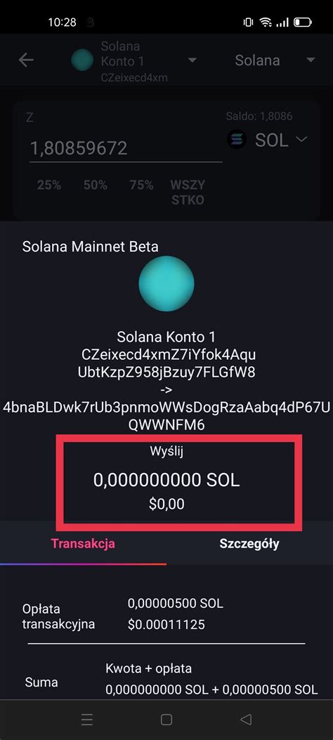 Cant Send Solana When Brave Language Is Set To Polish Different