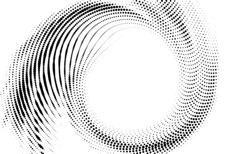 A Dynamic Particle Waves Within A Halftone Gradient Create A Fluid Dot Curve Set On A