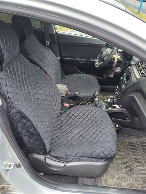 Накидки на сиденья (CarFashion SOKOL PLUS) — KIA Rio (3G), 1,6 л, 2014 ...