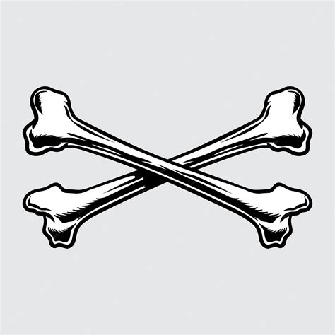 Cross Bones Icon Royalty Free Vector Image Vectorstock 49 Off
