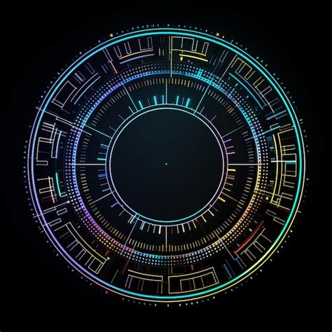 Premium Photo Abstract Hud Gui Ui Circular Shape