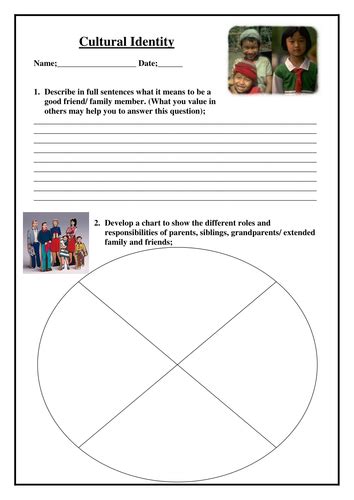 Blooms Taxonomy Cultural Identity By Eebrown Teaching Resources Tes