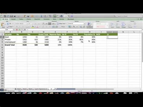 فیلم آموزشی محاسبه مقدار اطلاعات Iv با استفاده از Excel فیلم های