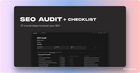 The Best Notion Templates For SEO