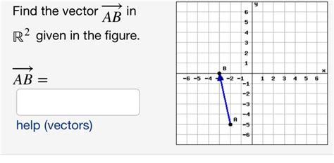 Solved Find The Vector Ab In R2 Given In The Figure Ab