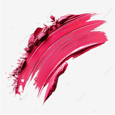 핑크 립스틱 브러쉬 스트로크 흰색 투명 배경에 고립 핑크 립스틱 브러시 스트로크 브러시 효과 Png 일러스트 및 이미지 에