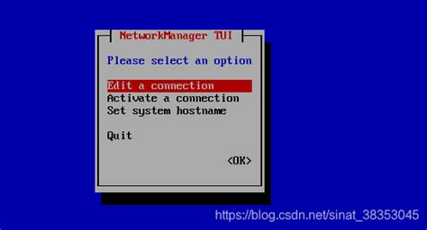 Linux 网络配置方法 Nmtui 配置 Csdn博客