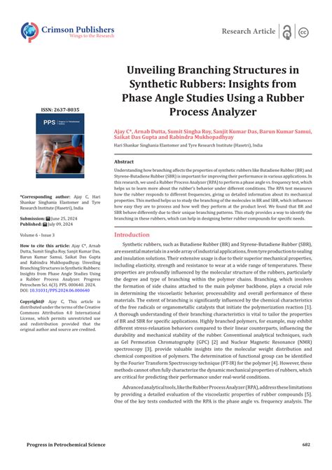pdf unveiling branching structures in synthetic rubbers insights