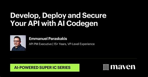 Develop Deploy And Secure Your Api With Ai Codegen