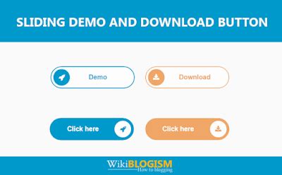 How To Add Sliding CSS Demo Download Buttons To Blogger Pro Blog World