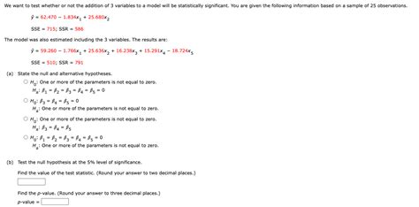 Solved We Want To Test Whether Or Not The Addition Of 3 Chegg Com