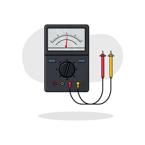 Premium Vector Analog Voltmeter Vector Illustration