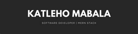 Katleho Mabala Software Developer Javascript Typescript Reactjs