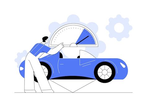 Premium Vector Car Tuning Abstract Concept Vector Illustration