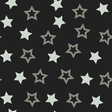 Abstract Stars Seamless Vector Pattern Design For Use Background Textilefabric Wrapping