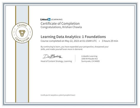 Certificate Of Completion Krishan Chawla