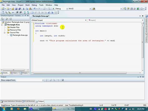Computer Tutorials C Programming Calculating Area Of Rectangles