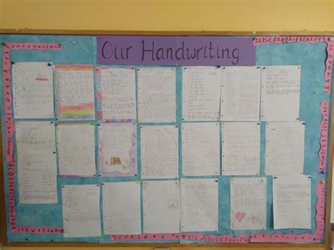 Handwriting Display Goggins Hill National School