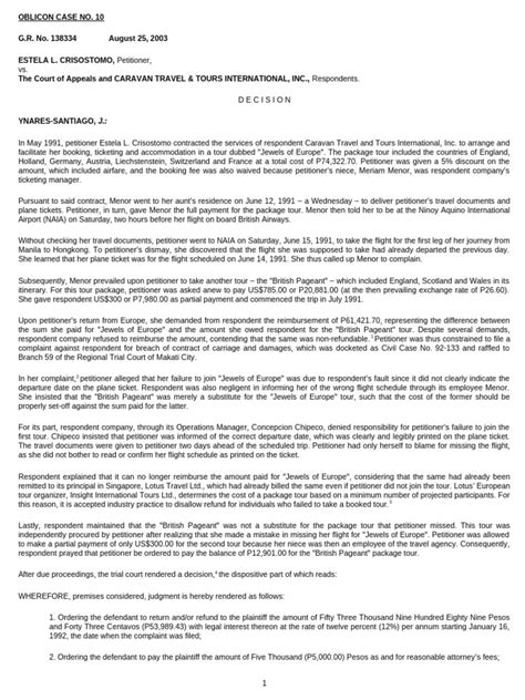 10 Crisostomo Vs Ca Pdf Negligence Reasonable Person