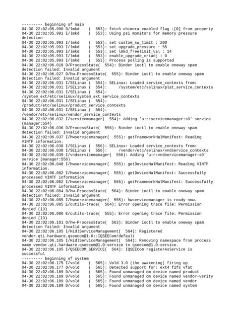 Logcat Prev Csc Log Pdf Unix Computer Architecture