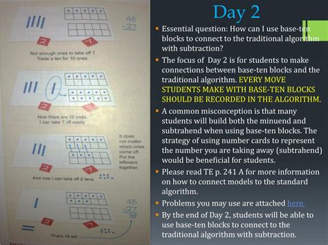 Ppt Understanding The Traditional Algorithm With Subtraction Powerpoint Presentation Id 5214282