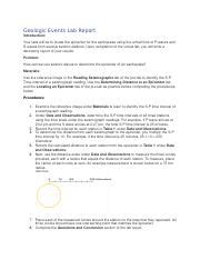 Determining Earthquake Epicenter Using Seismic Waves Course Hero