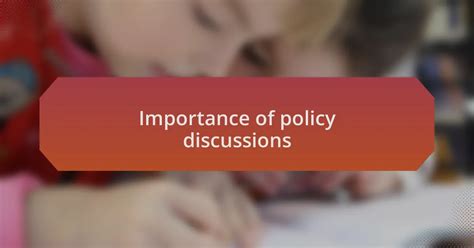 How I Contributed To Policy Discussions — Timss Za