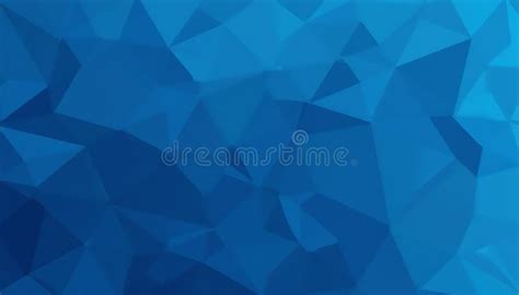 Abstract Blue Polygon Background With Geometric Shapes And Modern