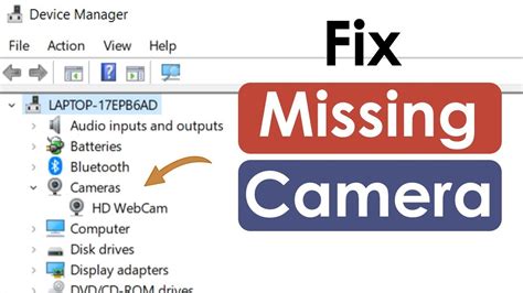 Camera Missing In Device Manager Windows 10 Youtube