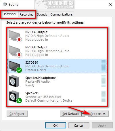 How To Rename Your Sound Input Or Output Devices MajorGeeks