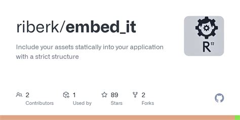 Github Riberk Embed It Include Your Assets Statically Into Your Application With A Strict