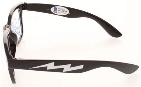 Charlie Sheen Signed Major League Wild Thing Glasses Beckett Coa0