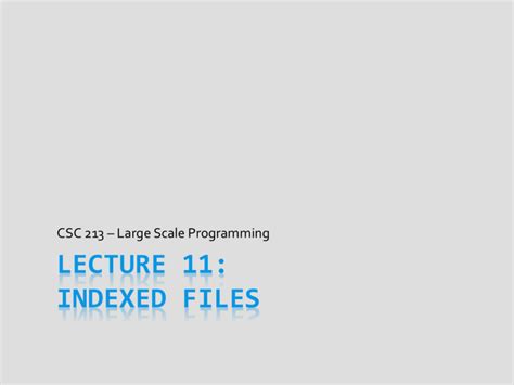 Slides Canisius College Computer Science
