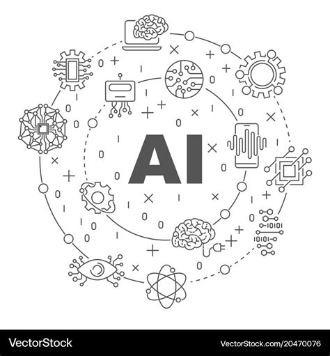 Linear For Presentations In Round Royalty Free Vector Image