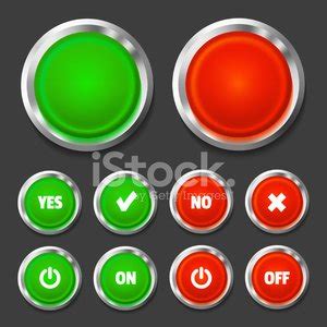 On Off Push Button Set On Black Stock Vector Royalty Free FreeImages