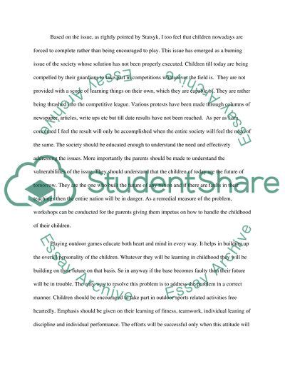 Summaryresponse Essay Example Topics And Well Written Essays 750