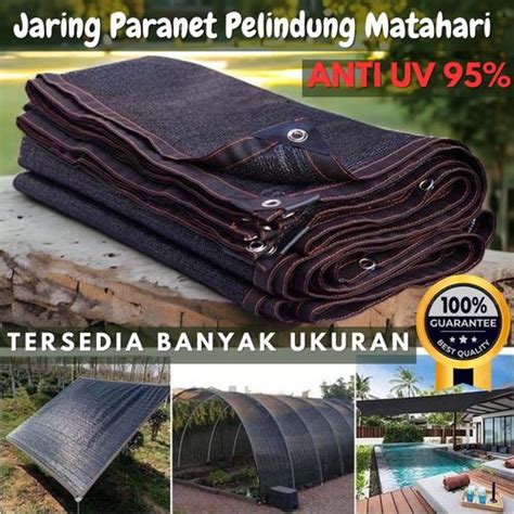 Jual Jaring Paranet 95% Anti UV Sunshade Net Tabir Surya Jaring Taman Peneduh Tanaman - 2 X 3 M ...
