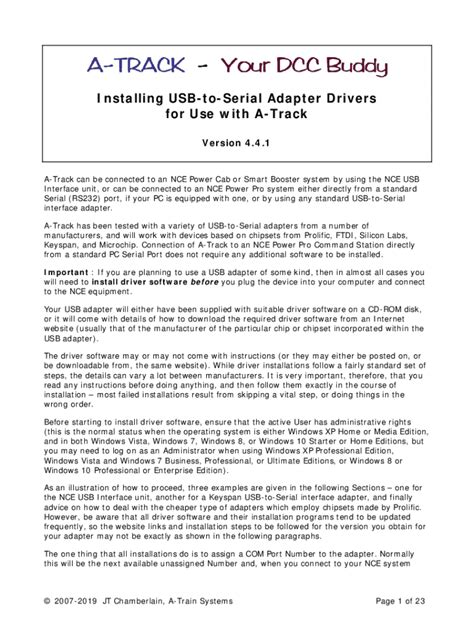 Fillable Online Installing Usb To Serial Adapter Drivers For Use With A Fillable Online Installing Usb To Serial Adapter Drivers For Use With A