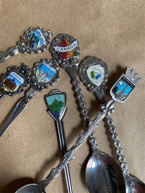 Vintage Collectable Travel Souvenir Spoons International Etsy