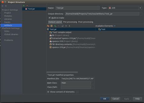 Opencv Including Libraries Generating Jar And Executing With Java
