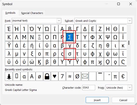 Insert Sigma Symbol in Excel Σ or σ Quick Ways