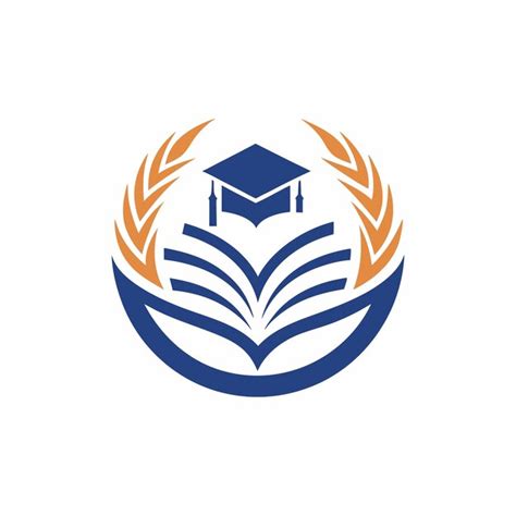 교육 로고 디자인 서식 파일 프리미엄 Ai 생성 벡터